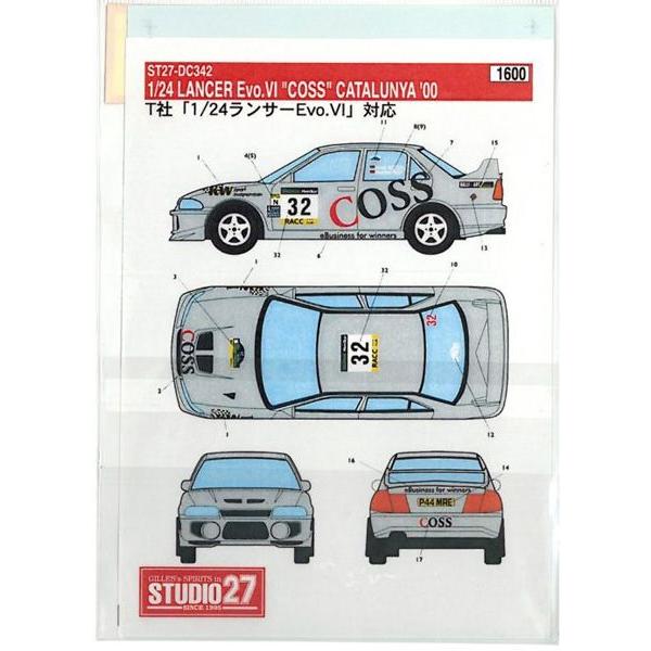 1/24 LANCER Evo.Vl "COSS"CATALUNYA '00 : 車模型 barchetta - 通販 - Yahoo!ショッピング