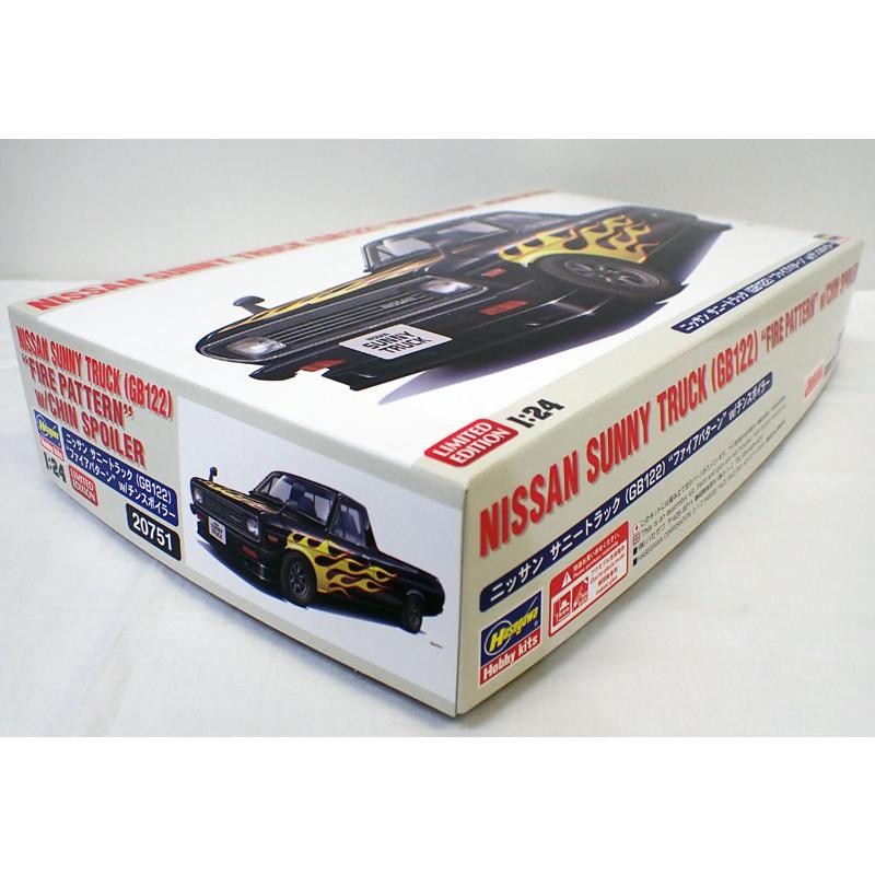 ハセガワ 1/24 ニッサン サニートラック （GB122）“ファイアパターン” w/チンスポイラー 自動車 プラモデル 20751 : 車 ...