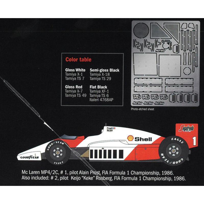 プラッツ 1/12 マクラーレン MP4/2C 日本語説明書付属 イタレリ F1 プラモデル IT4711 : 車模型 barchetta ...