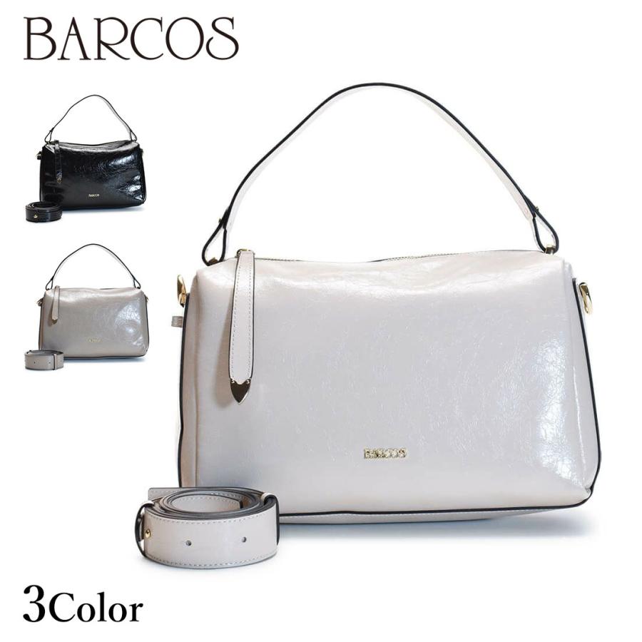 BARCOS しわパテントレザー2wayハンドバッグ レディース 全3色 ONESIZE バルコス : バルコス公式ショップYahoo!店 - 通販 - Yahoo!ショッピング