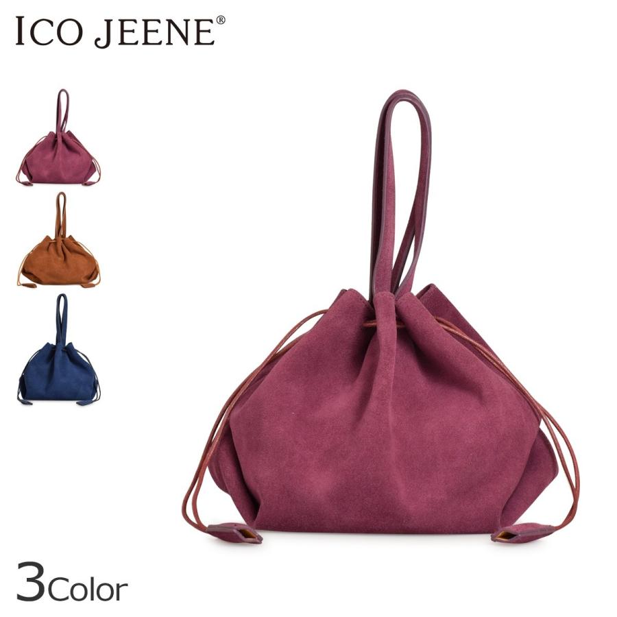 バッグ レディース イコジーニ ミニバッグ 本革 ハンドバッグ 巾着型 小さめ ICO JEENE レザー カバン : ko688 : バル ...