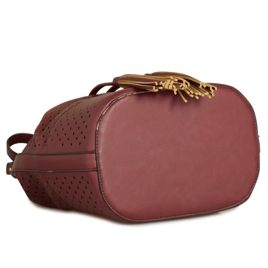 バッグ レディース イコジーニ 本革 ショルダーバッグ 巾着 ポーチ付 ICO JEENE スターカットワーク カバン : koa92 ...