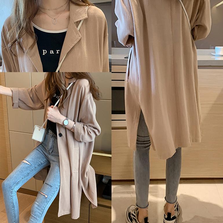 コート スプリングコート トレンチコート 長袖ジャケット カーディガン