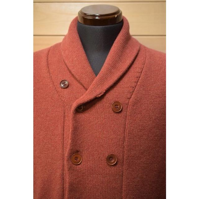 ACVM アディクトクローズ ADDICT CLOTHES ACV-KN03 SHAWL COLLAR DOUBLE BREASTED WOOL KNIT フェイドレッド ...