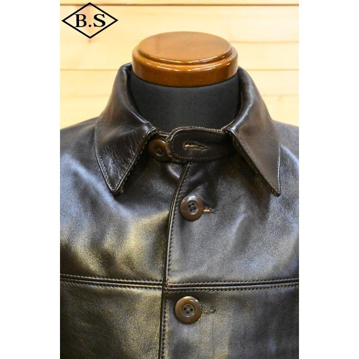 ACVM アディクトクローズ レザージャケット ACV-LJK02H HORSEHIDE CAR COAT ブラウン ...