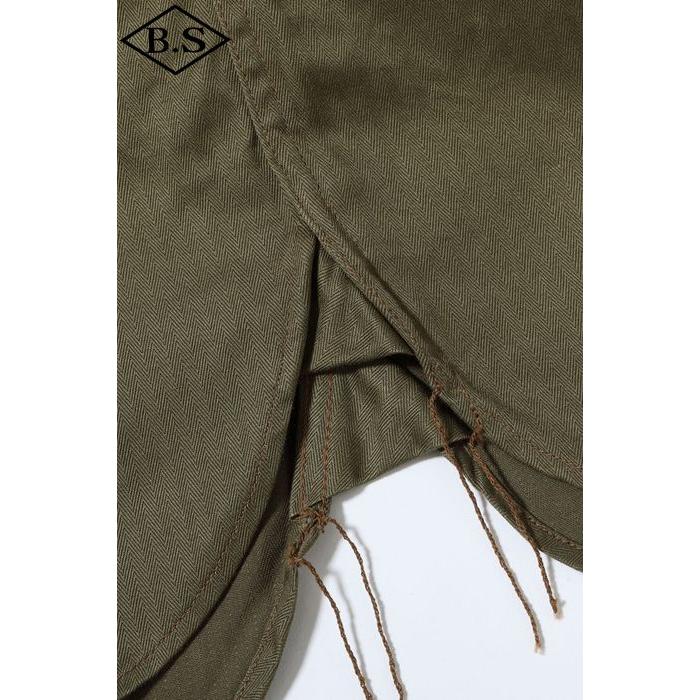 BUZZ RICKSON'S バズリクソンズ Buzz Rickson’s 半袖シャツ BR39530 HERRINGBONE WORK SHIRT (SHORT SLEEVE ...