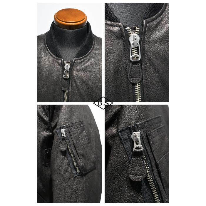 シーワークス CWORKS レザージャケット CWJK028 LEA MA-1タイプ : BarnStormer2号店 - 通販 - Yahoo!ショッピング