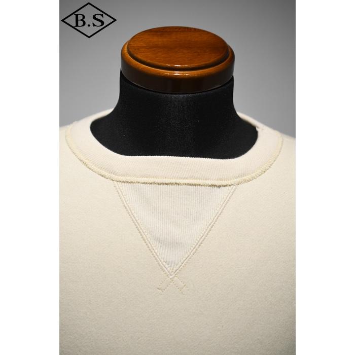 FULLCOUNT フルカウント スウェット 3767 Cashmere Cotton Double V Set In Sleeve (24AW) Ecru : BarnStormer2号店 ...