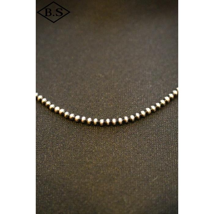 Indian Jewelry インディアンジュエリー FN30 ナバホ族 ナバホパールビーズチェーン 3mm 50cm : BarnStormer2号店 - 通販 - Yahoo!ショッピング