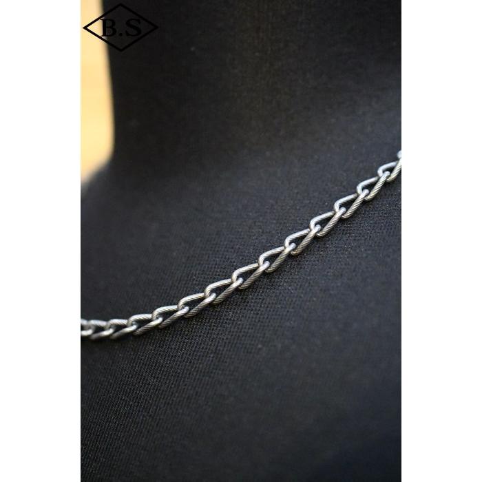 Indian Jewelry シルバーアクセサリー ネックレス LDCX150 ねじり長喜平 線径1.5mm 燻し銀925 50cm : BarnStormer2号店 - 通販 - Yahoo ...