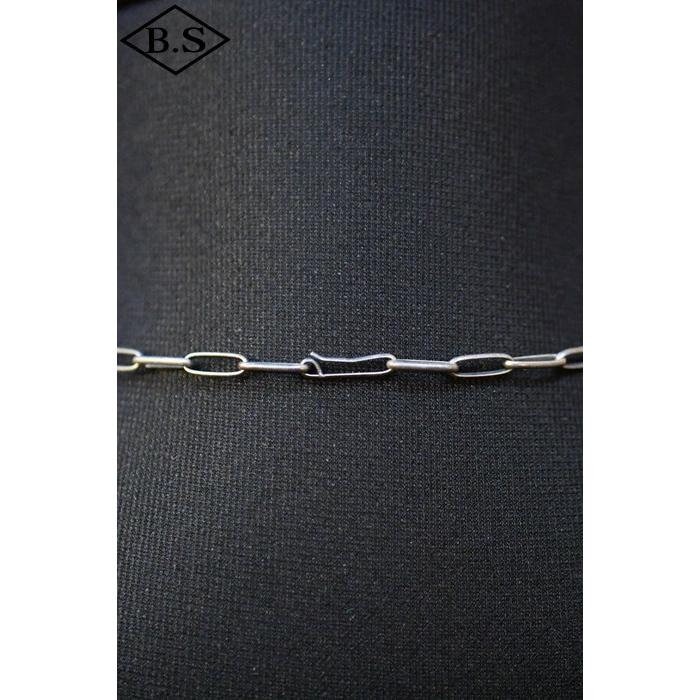 Indian Jewelry シルバーアクセサリー ネックレス NJX125 ナバホチェーン(ハンドメイド) 線径1.25mm 燻し銀925 60cm : BarnStormer2号店 ...