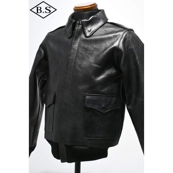 ワイツーレザー Y’2 LEATHER レザージャケット A-2 ECO HORSE PIGMENT Type BLACK : BarnStormer2号店 - 通販 - Yahoo!ショッピング