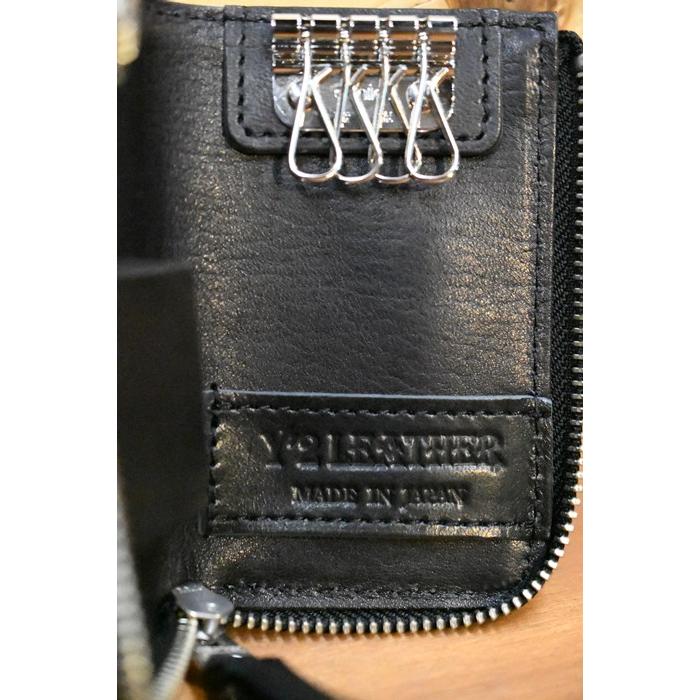 ワイツーレザー キーケース Y’2 LEATHER YW-08 HORSE HIDE KEY CASE ブラック : BarnStormer2 ...