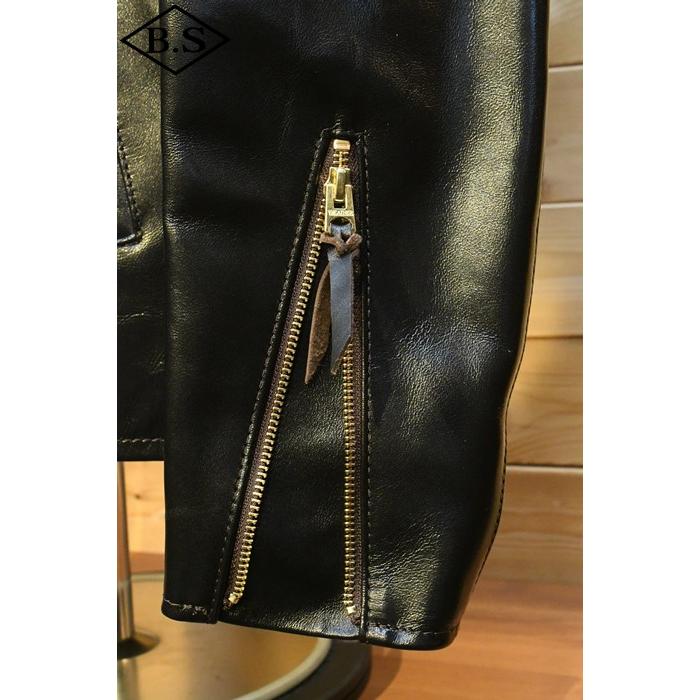 ワイツーレザー Y’2 LEATHER PR-64 ヴィンテージホースライト シングルライダースジャケット 茶芯 ブラック : BarnStormer2号店 - 通販 - Yahoo!ショッピング