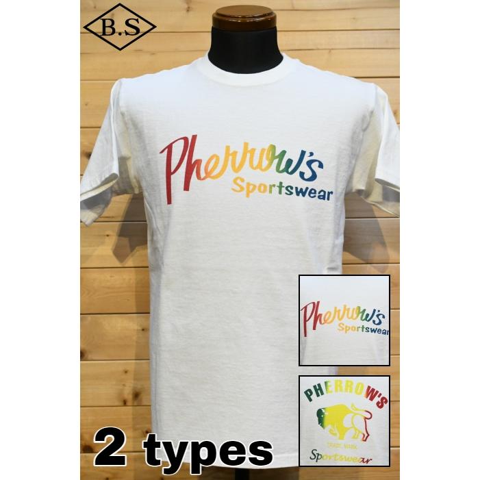 Pherrow's フェローズ PHERROW’S Tシャツ 24S-PT1-G / 24S-PT2-G ロゴプリント グラデーション : BarnStormer2号店 - 通販 ...