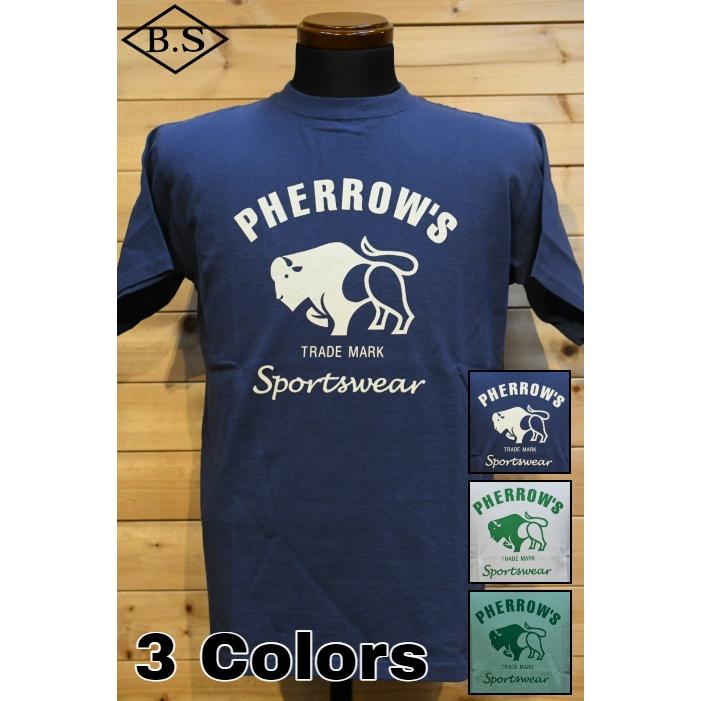 フェローズ 半袖Tシャツ PHERROW’S 24S-PT2 バッファロー プリントTシャツ TEE : p6169 : BarnStormer2号店 - 通販 - Yahoo!ショッピング