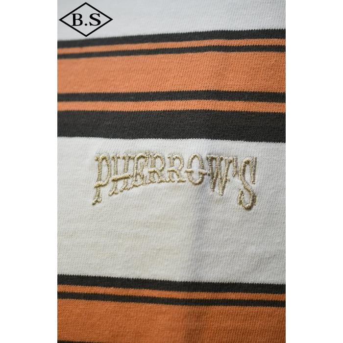 Pherrow's フェローズ PHERROW’S 半袖Tシャツ 24S-PBBT1 ボーダーTシャツ ORANGE : BarnStormer2号店 - 通販 - Yahoo!ショッピング