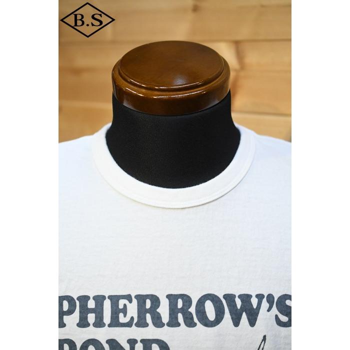 Pherrow's フェローズ PHERROW’S 半袖Tシャツ 24S-PMT3 POND WHITE : BarnStormer2号店 - 通販 - Yahoo!ショッピング