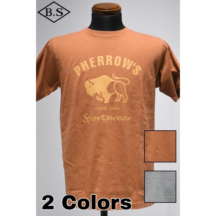 Pherrow's フェローズ PHERROW’S Tシャツ 25S-PT2 バッファロー : BarnStormer2号店 - 通販 - Yahoo!ショッピング