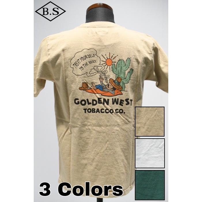 Pherrow's 【期間限定ポイント5%】フェローズ PHERROW’S Tシャツ 25S-PT9 GOLDEN WEST : BarnStormer2号店 - 通販 - Yahoo!ショッピング