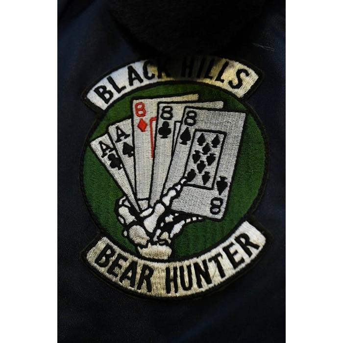 コリンボ COLIMBO アウター ZX-0147 Dominator Flight Jacket (B-15C) " Blackhills Bear Hunter" A.F.BLUE ...