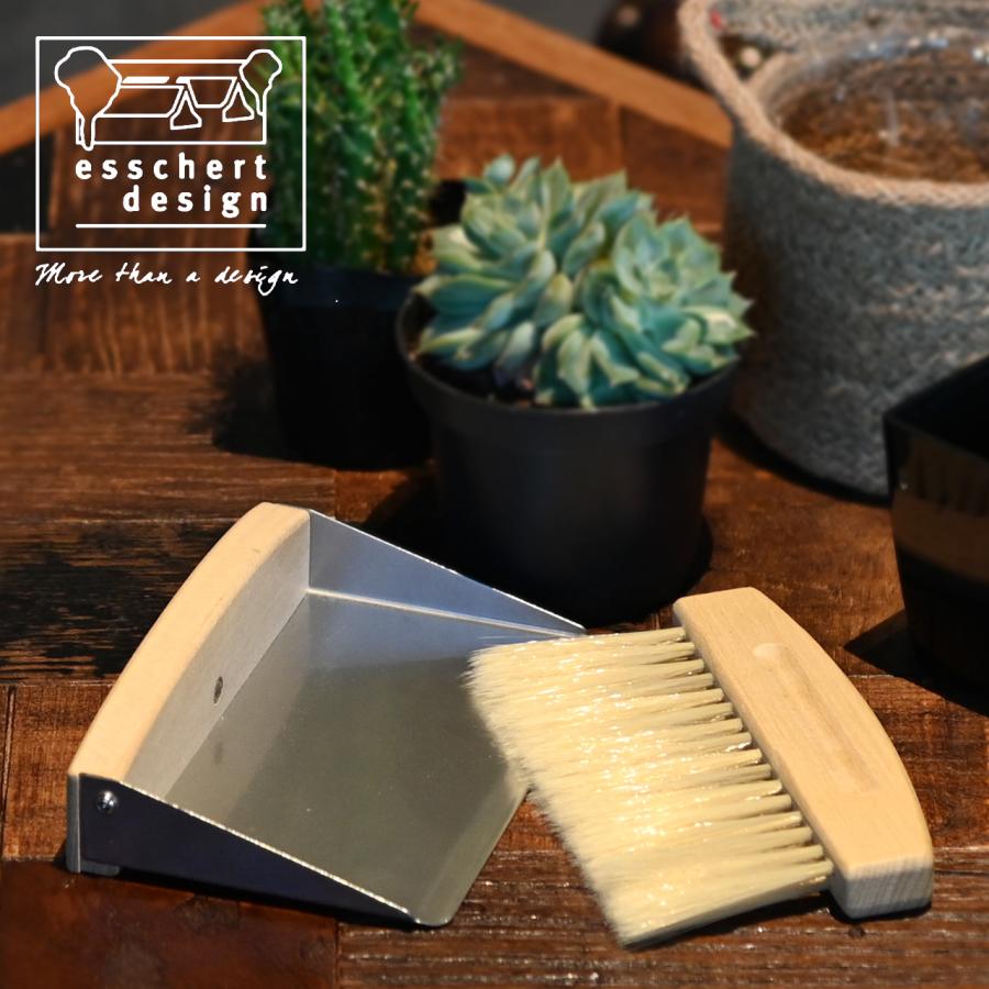 esschert design テーブルダストパン＆ブラシ ほうき ちりとり ギフト : 芝生のことならバロネスダイレクト - 通販 ...