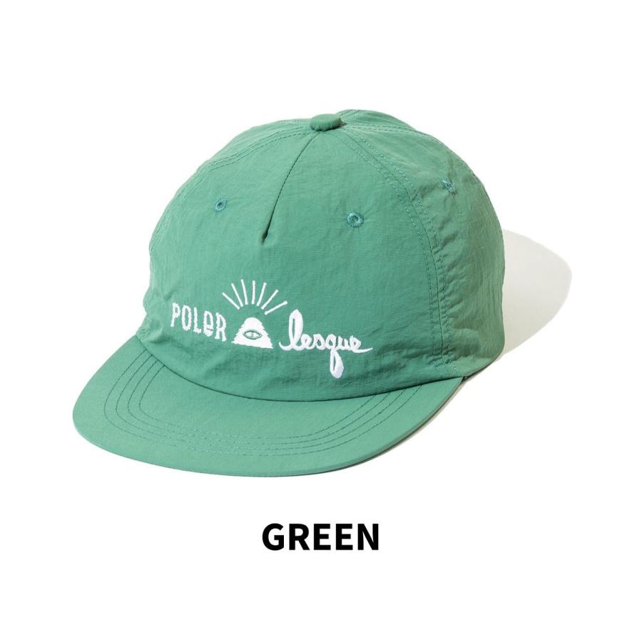 POLeR POLER ポーラー EMB NYLON CAP BLUE LIGHT ORANGE GREEN NAVY 251MCV0200 ブルー ライトオレンジ グリーン ネイビー ギフト ...
