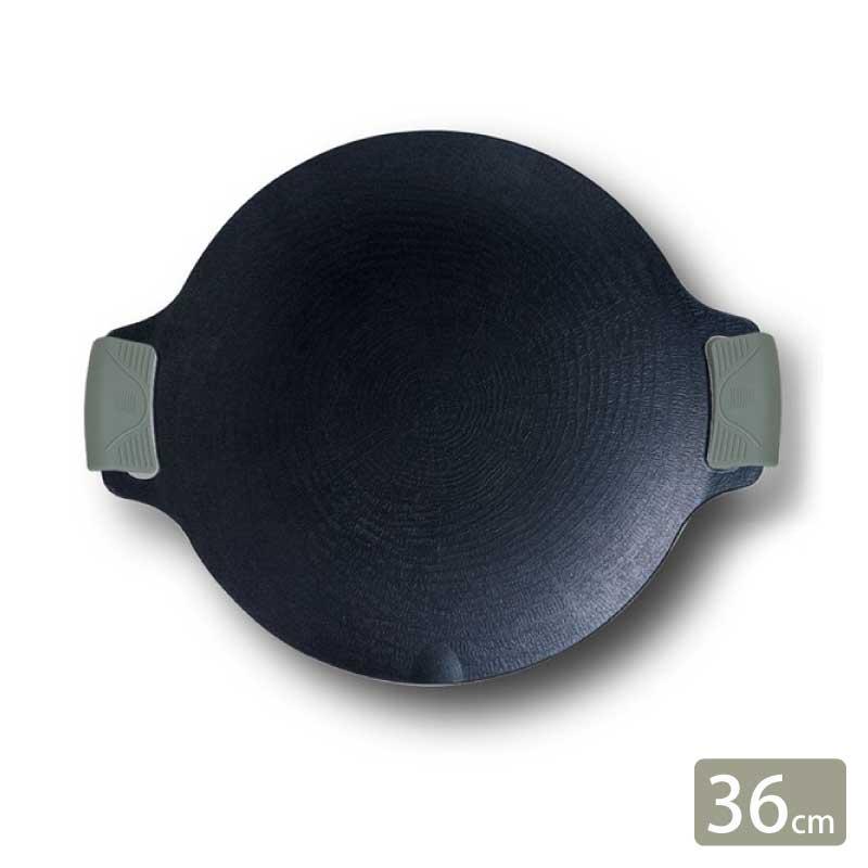 JHQ 鉄板マルチグリドル ディープタイプ 36cm シリコンミトン付き IH対応 食洗器可 調理器具 : バロネスアウトドア - 通販 - Yahoo!ショッピング