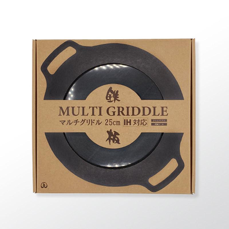 JHQ 鉄板マルチグリドル フラット 25cm シリコンミトン 収納袋付き IH対応 食洗器可 : バロネスアウトドア - 通販 - Yahoo!ショッピング
