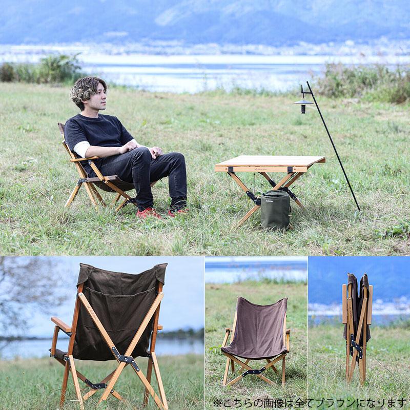 ANOBA アノバ ハイバックチェア ロータイプ 選べる2カラー ホワイト ブラック イス : バロネスアウトドア - 通販 - Yahoo!ショッピング