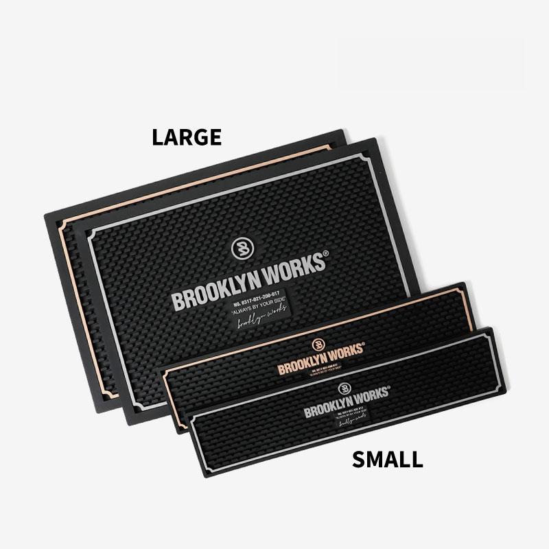 BROOKLYN WORKS ブルックリンワークス BAR MAT LARGE バーマット ラージ TAN GRAY : バロネスアウトドア ...