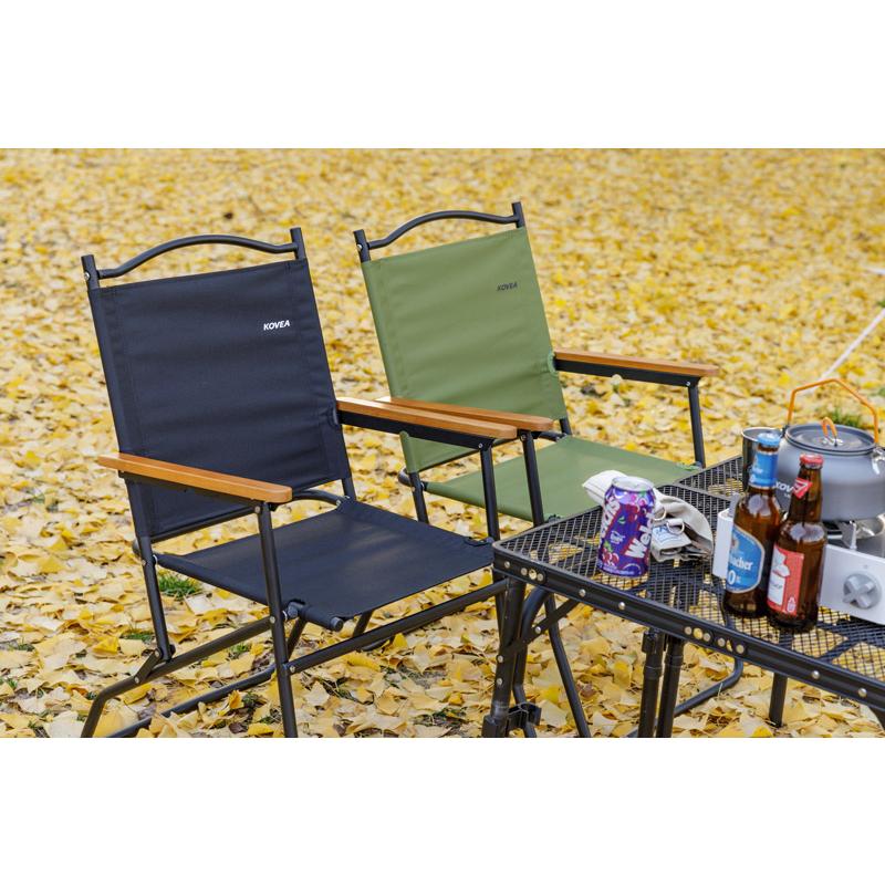 KOVEA 正規販売 コベア WOOD Field Captain Chair L フィールドキャプテンチェア L 選べる2色 グリーン ...