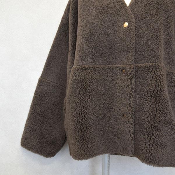 レディース MICA&DEAL マイカアンドディール リバーシブルVボア リバーシブル ボアカーディガン ボアジャケット フェイク ムートンジャケット 0125307266 : BAS-2ND ...