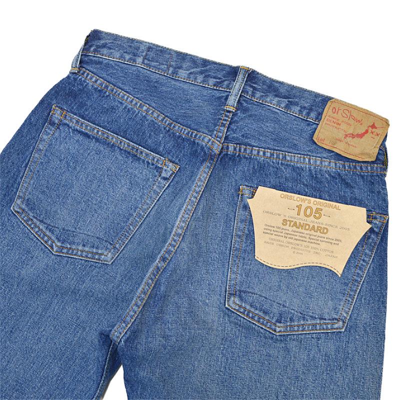 メンズ/ orSlow【オアスロウ】01-1050-84 105 STANDARD 2YEAR WASH【正規取扱】2024春夏 : BIG ...
