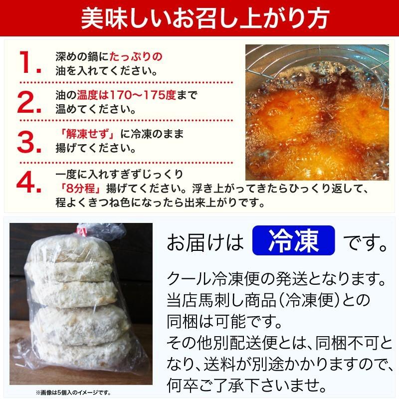 馬刺し 熊本 馬ニラメンチカツ 100g × 50個セット 冷凍 業務用 父の日 母の日 :nira-uma-menchi50:馬刺し屋 ...