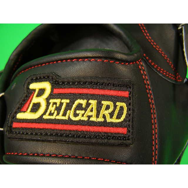 BELGARD（ベルガード） 型付け無料 硬式用 内野用 サード ショート 向け サイズ 右投げ用 ブラック×レッド糸 高校野球対応カラー ...