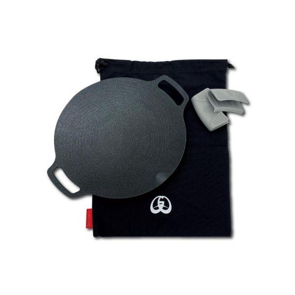 ブランド登録なし JhQ 鉄板マルチグリドル25cm (OD00005) ／ ラウンド鉄板 キャンプ IH対応 シーズニング不要 焦げ付きにくい 直火 焚き火料理 BBQ : アウトドア ...