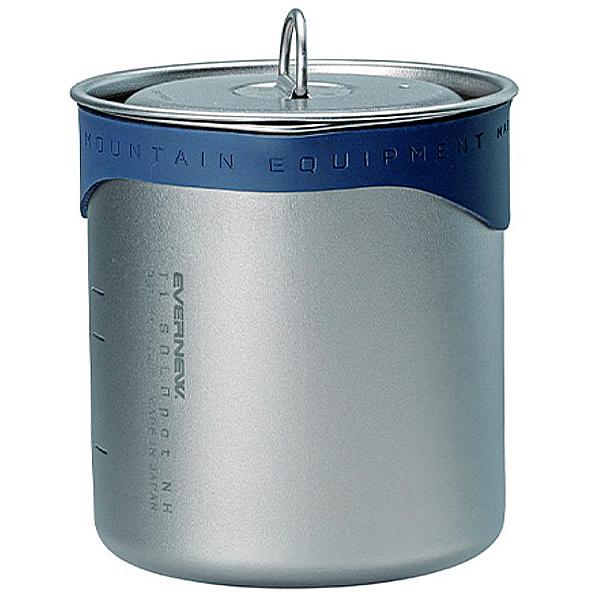 EVERNEW エバニュー チタンソロポット NH (ECA624) ／ クッカー コッヘル 550ml 登山 キャンプ 軽量 深型 目盛り付 ウルトラライト ノーハンドル : アウトドア ...