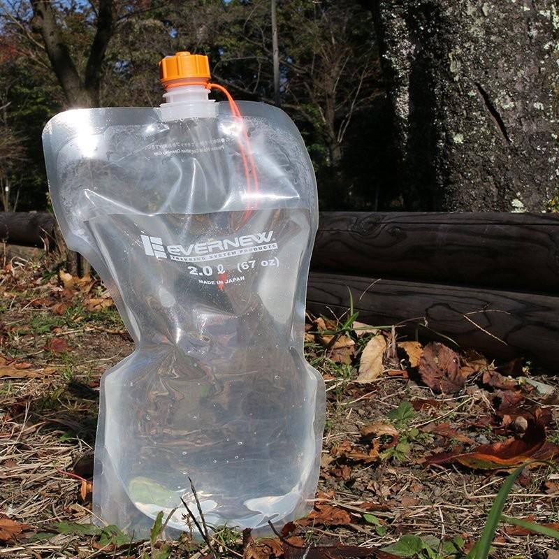 EVERNEW エバニュー ウォーターキャリー 2L (EBY208) ／ ソフトボトル 登山 キャンプ 軽量 コンパクト収納 テント泊 長期縦走 : アウトドアショップベースキャンプ ...
