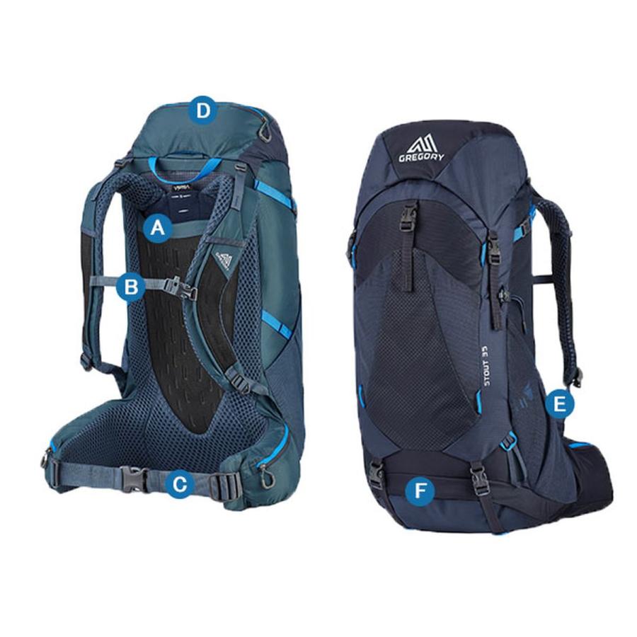 GREGORY グレゴリー スタウト35 (26J) ／ ザック 35L 登山 縦走 背面長調整可 雨蓋 軽量 テント泊 山小屋 レインカバー付き : アウトドアショップベースキャンプ ...