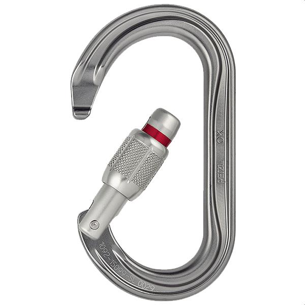 PETZL（ペツル） オーケー スクリューロック (M33A SL) ／ カラビナ クライミング 安全環付き オーバル型 O型 軽量 CE ...