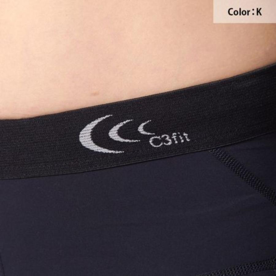 C3Fit シースリーフィット フォーカスサポートロングタイツ レディース (3FW17122) ／ サポートタイツ チャック ファスナー コンプレッション 登山 トレラン 負荷軽減 ...