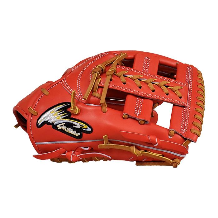 あすつく Ip select 野球用 一般硬式用 グラブ 内野用 キップ アイピーセレクト 内野手用 赤オレンジ アンティーバックスタイル Ip.053-Lc ip21ss 202103-nw ...