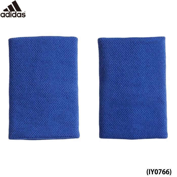 adidas あすつく アディダス リストバンド L ルシッドブルー/ホワイト ペア 2つ入り EVJ49 IY0766 adi24fw ...