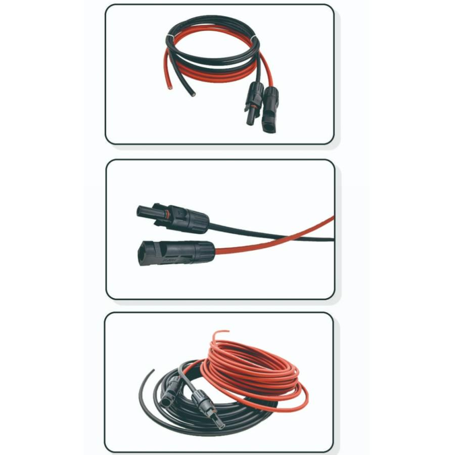 MC4 ケーブル 1m 4sq 延長 ソーラーパネル接続用 片側コネクタ付き : バスクGadget - 通販 - Yahoo!ショッピング