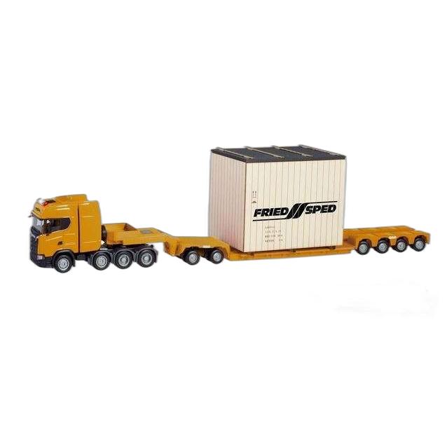Friedsped Scania CS ローローダー トレーラー/ Herpa 1/87 模型 ミニカー : バスクホビー - 通販 ...