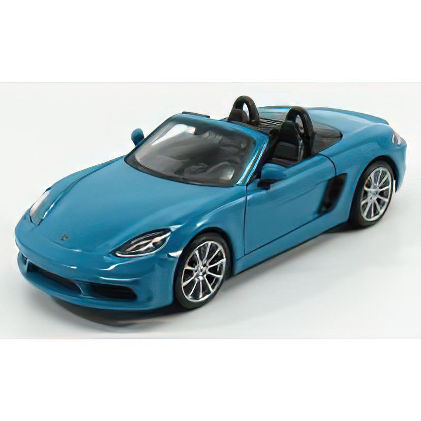 PORSCHE BOXSTER 718 (982) SPIDER 2016 - LIGHT BLUE/BURAGOブラーゴ 1/24ミニカー ...