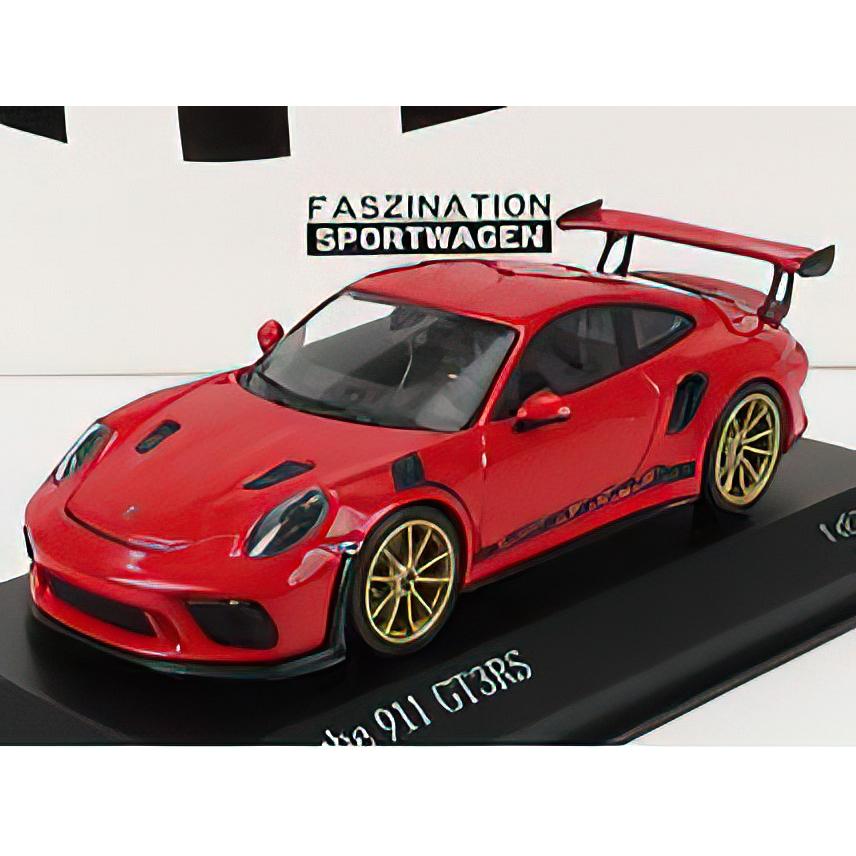 PORSCHE - 911 991-2 GT3 RS COUPE 2018 GOLD RIMS GUARDS /Minichamps 1/43 ...