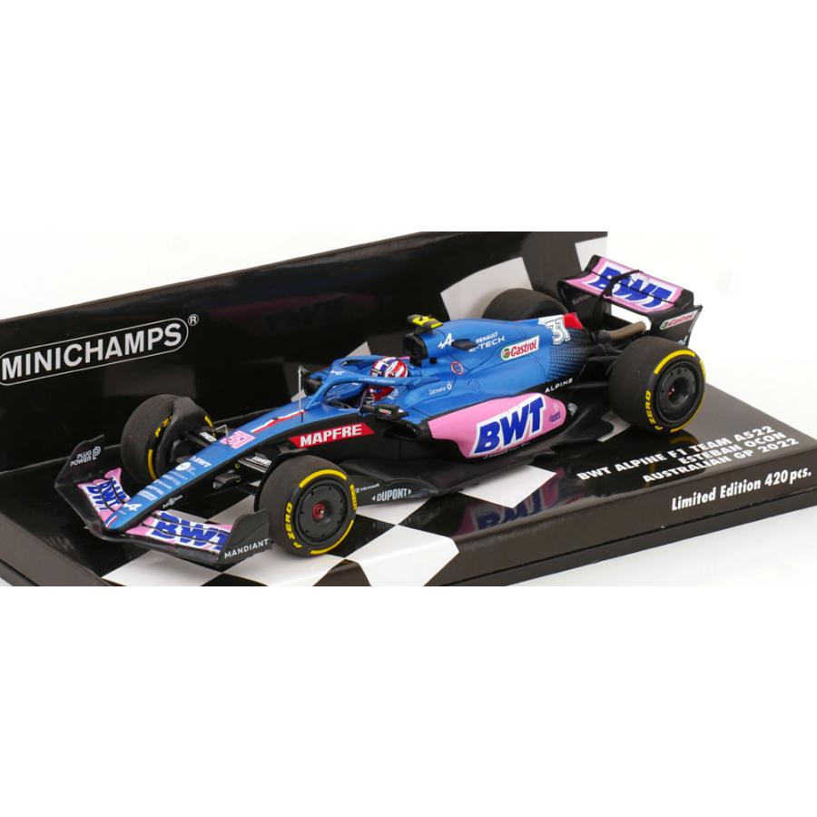 【予約】2023年発売予定RENAULT - F1 A522 TEAM ALPINE BWT N 31 2022 ESTEBAN OCON /Minichamps 1/43 ミニカー ...