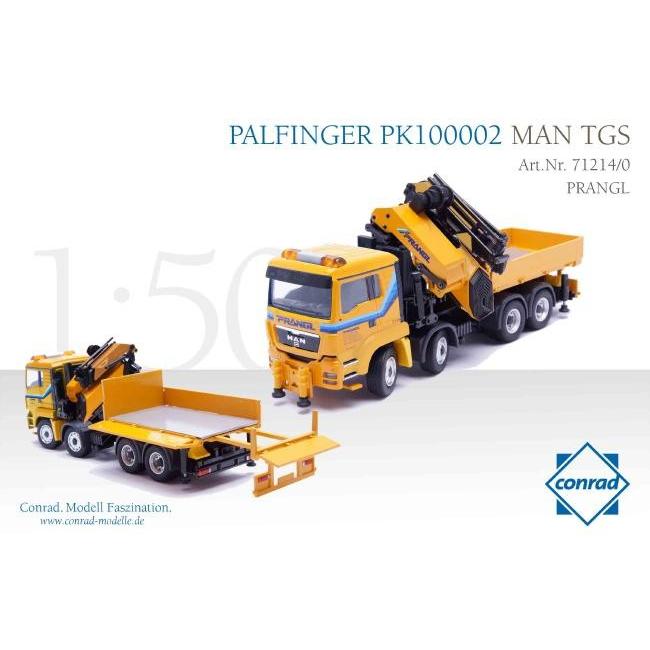 予約12月以降発売予定PRANGL MAN TGS with telescopique flatbed and PALFINGER ...